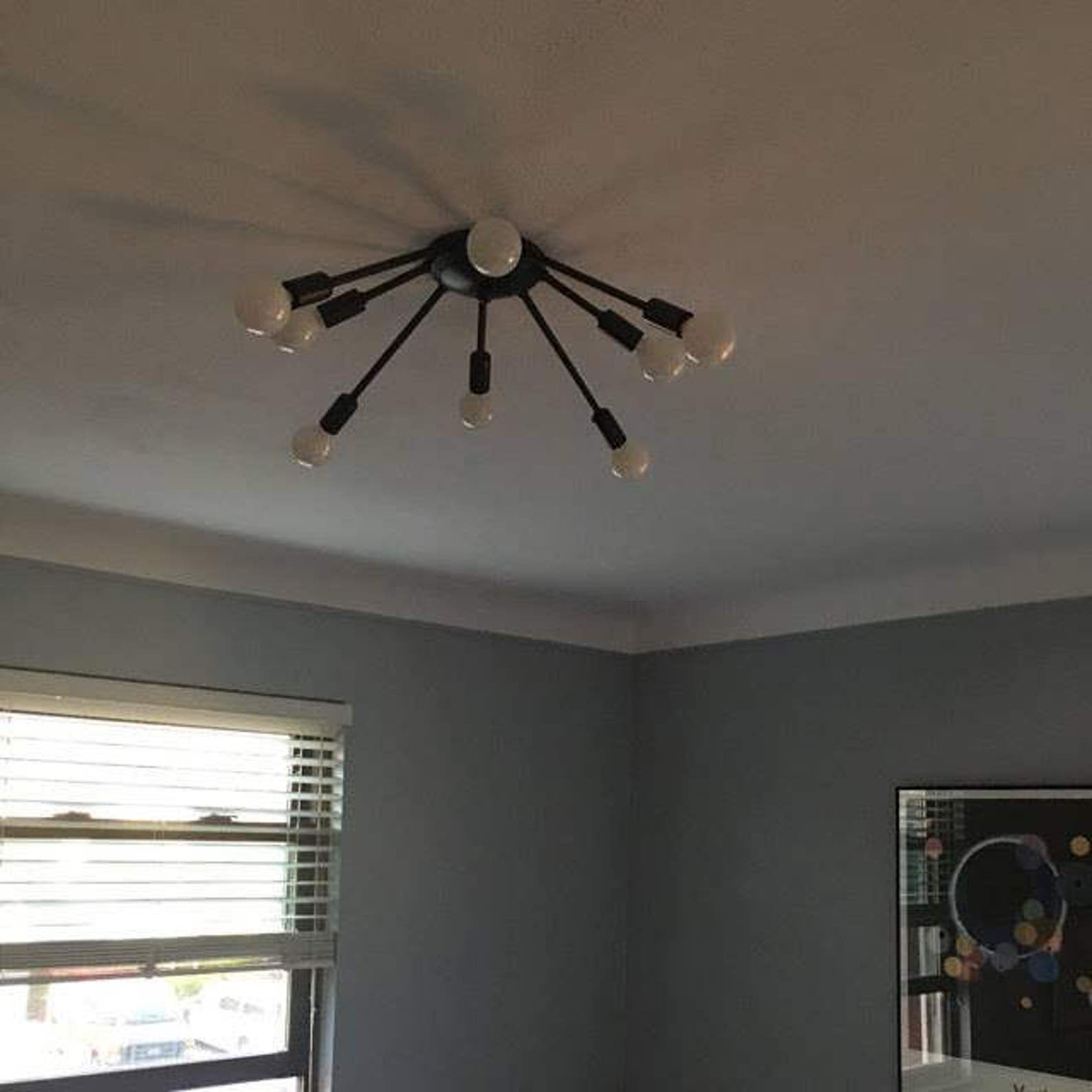 Atomic 8 Arm - Flush Mount Sputnik Ceiling Light - Starburst - Mid ...