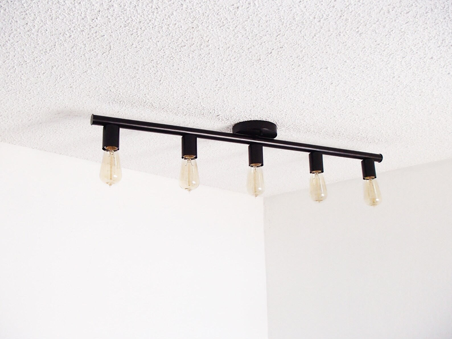 Modern Flush Mount Rustic Multi Bulb Bar Lighting Dining | Etsy