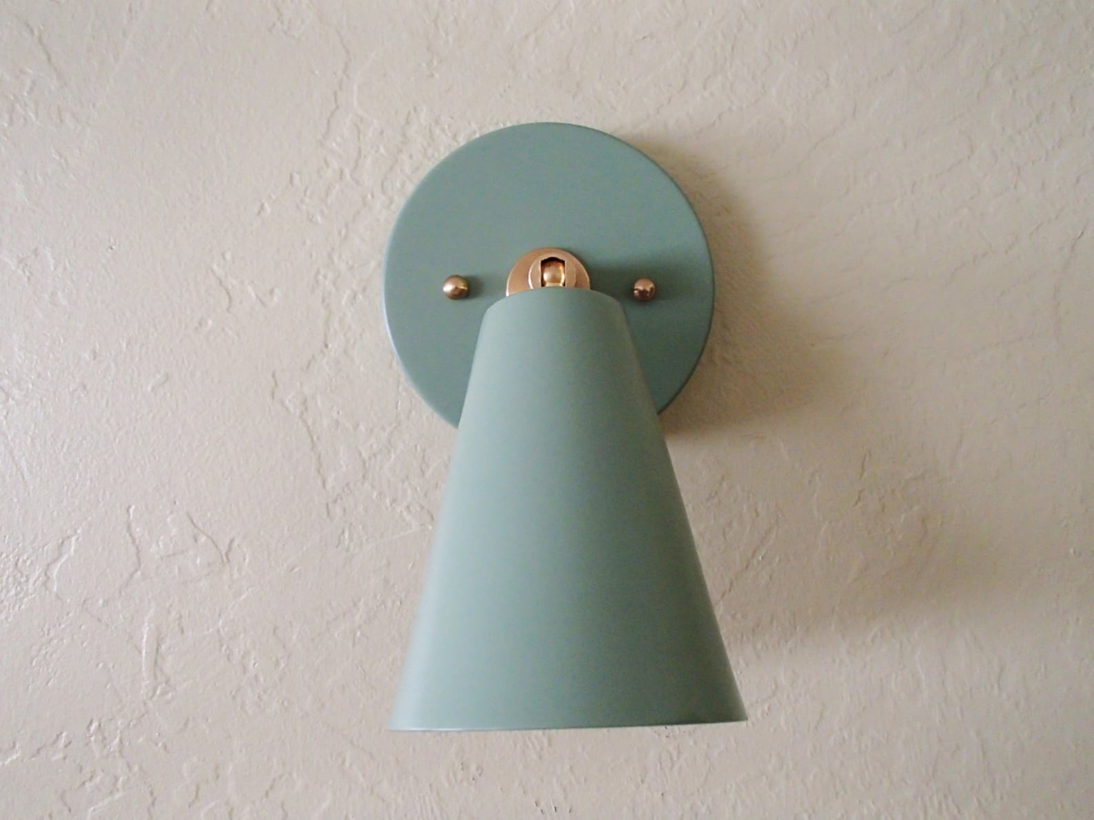 Atomic Single Cone Wall Sconce Mid Century Modern UL LISTED - Etsy