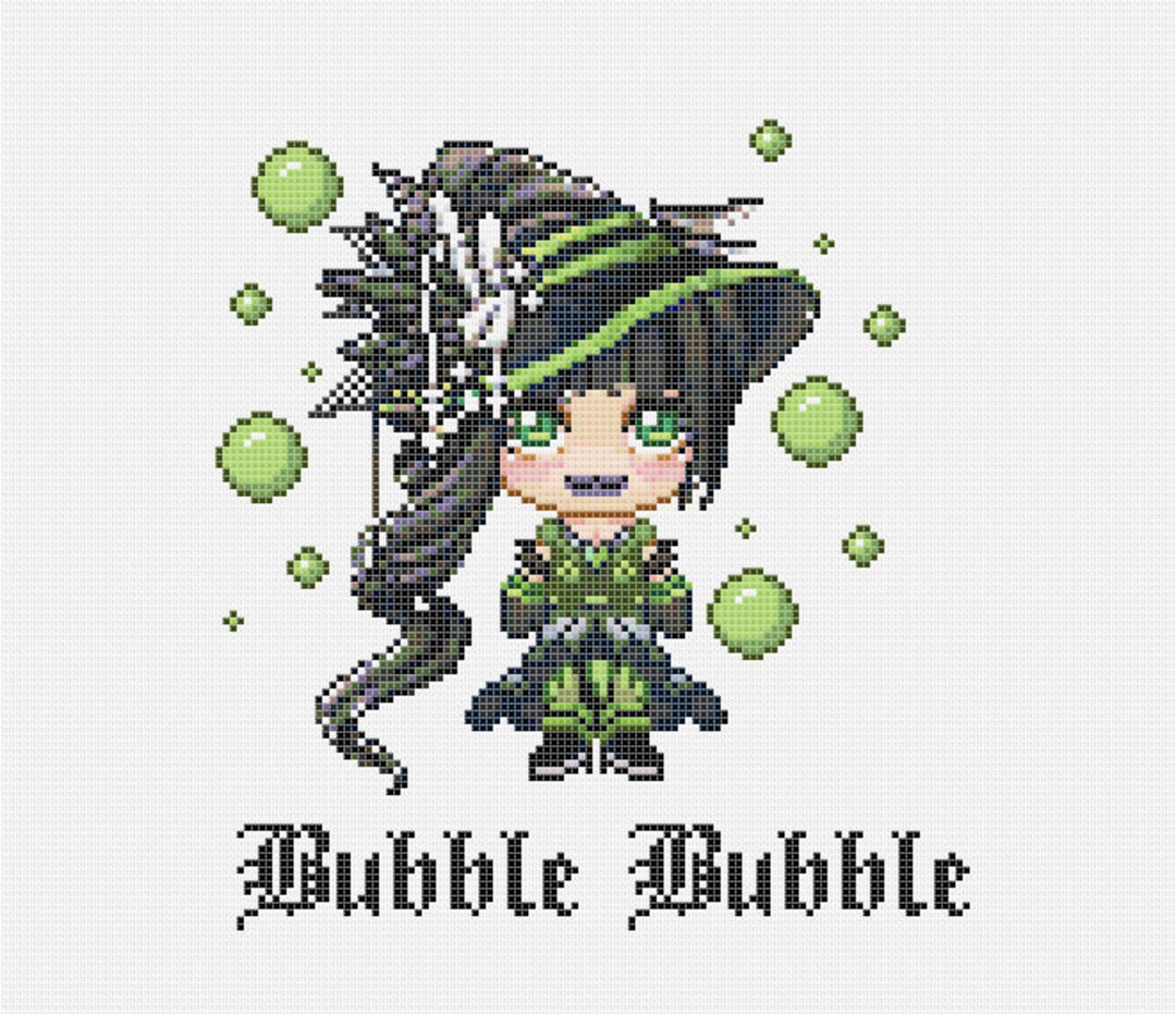 Bubble Bubble Cross-stitch Pattern - Cross Stitch PDF - Instant ...