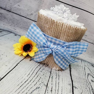 3 Tier Diaper Cake and Mini 3 Piece Set BBQ Baby Q Diaper Cake Burlap ...