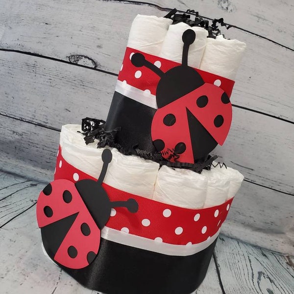 Lady Bug Diaper Cake - Etsy