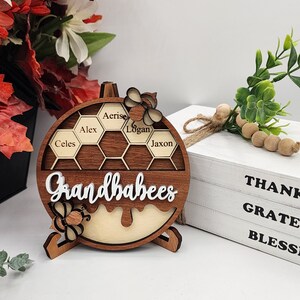 Personalized Bee Hive Family Tree Plaque: Custom Grandparent Gift ...