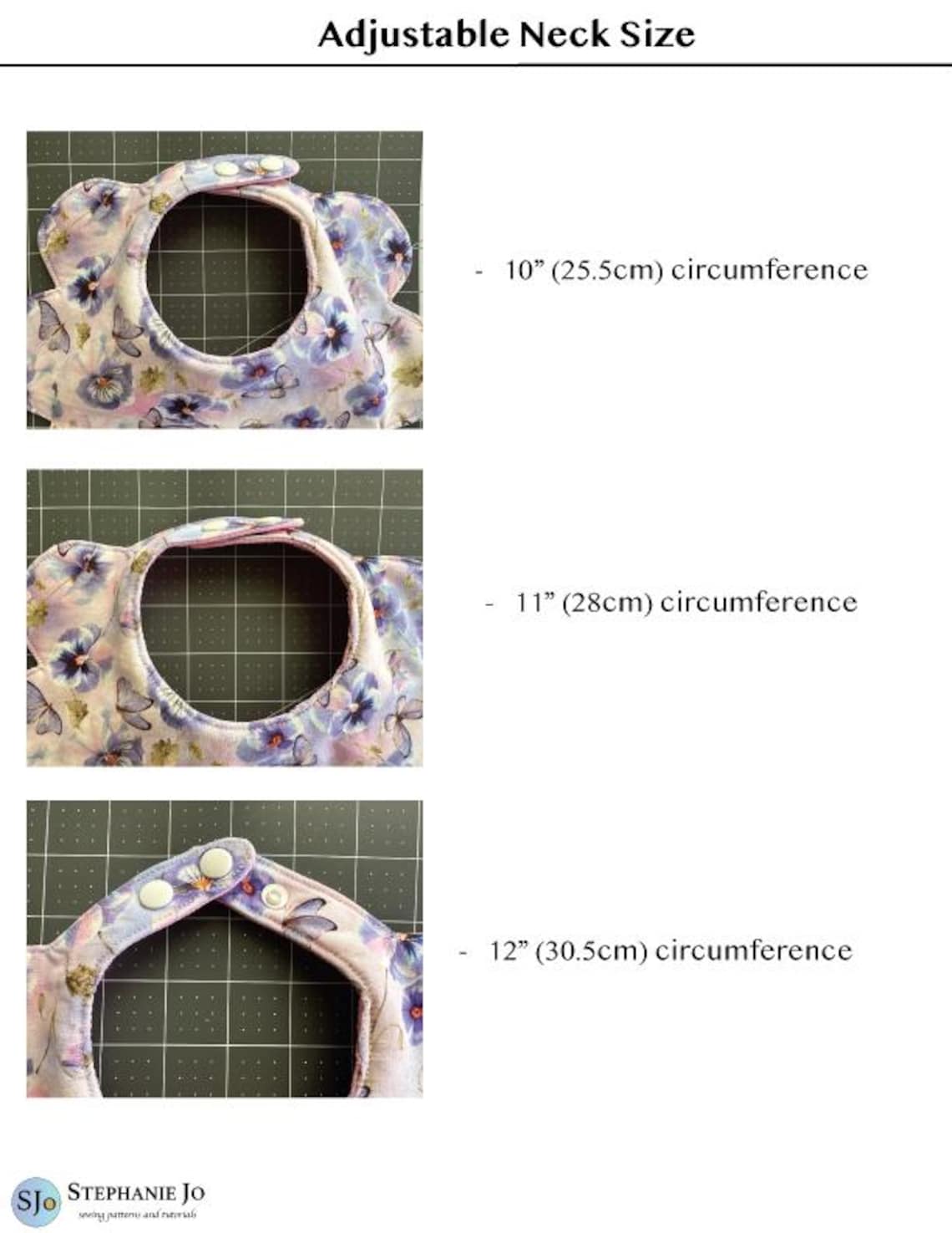 PDF Pattern for Scalloped Baby Bib and Bandana Bib, Step by Step Sewing ...