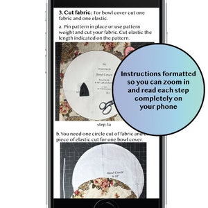 PDF Pattern for Elastic Bowl Covers | Sewing Pattern and Tutorial for ...