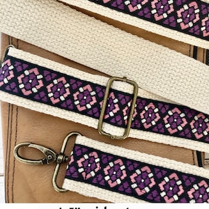 1.5" Wide Embroidered Purse Strap | Floral Crossbody Purse Strap ...