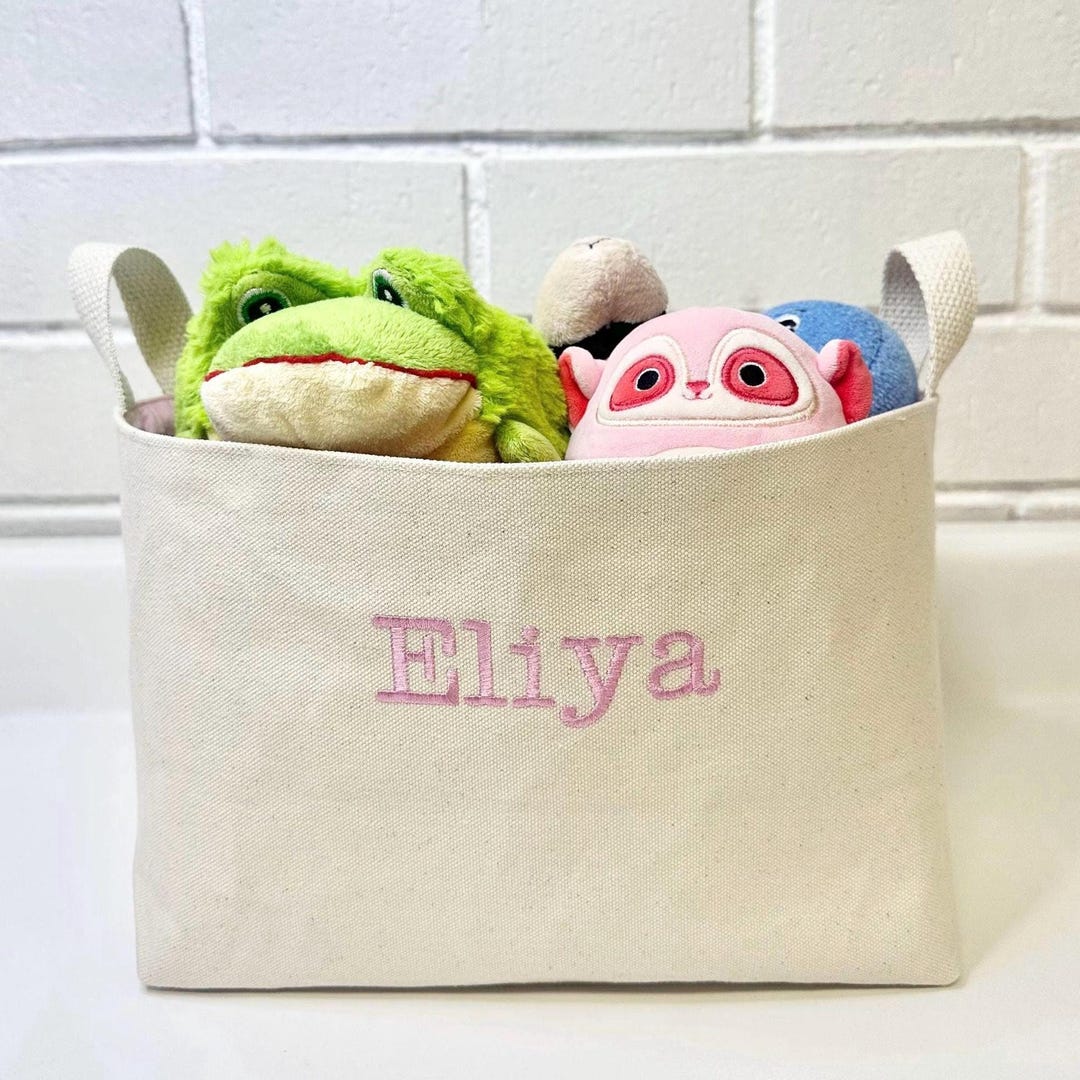 Personalized Toy Basket, Custom Diaper Caddy, Baby Shower Gift ...