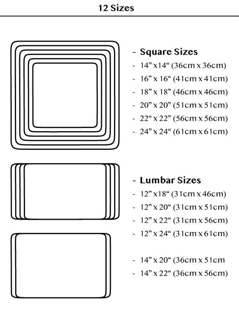 PDF Pattern for Pillow Covers With Piping and Invisible Zipper, Sewing ...