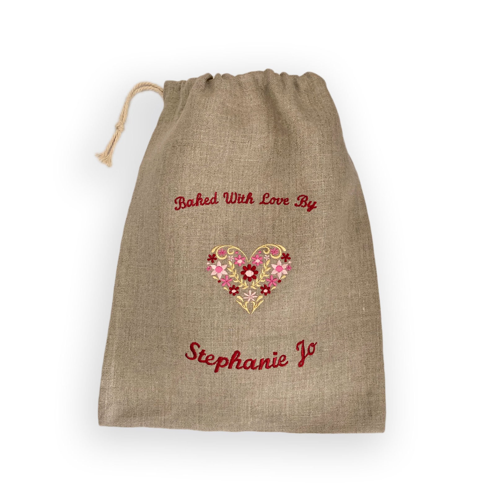 Custom Bread Bag Linen Bread Bag Personalized Gift - Etsy