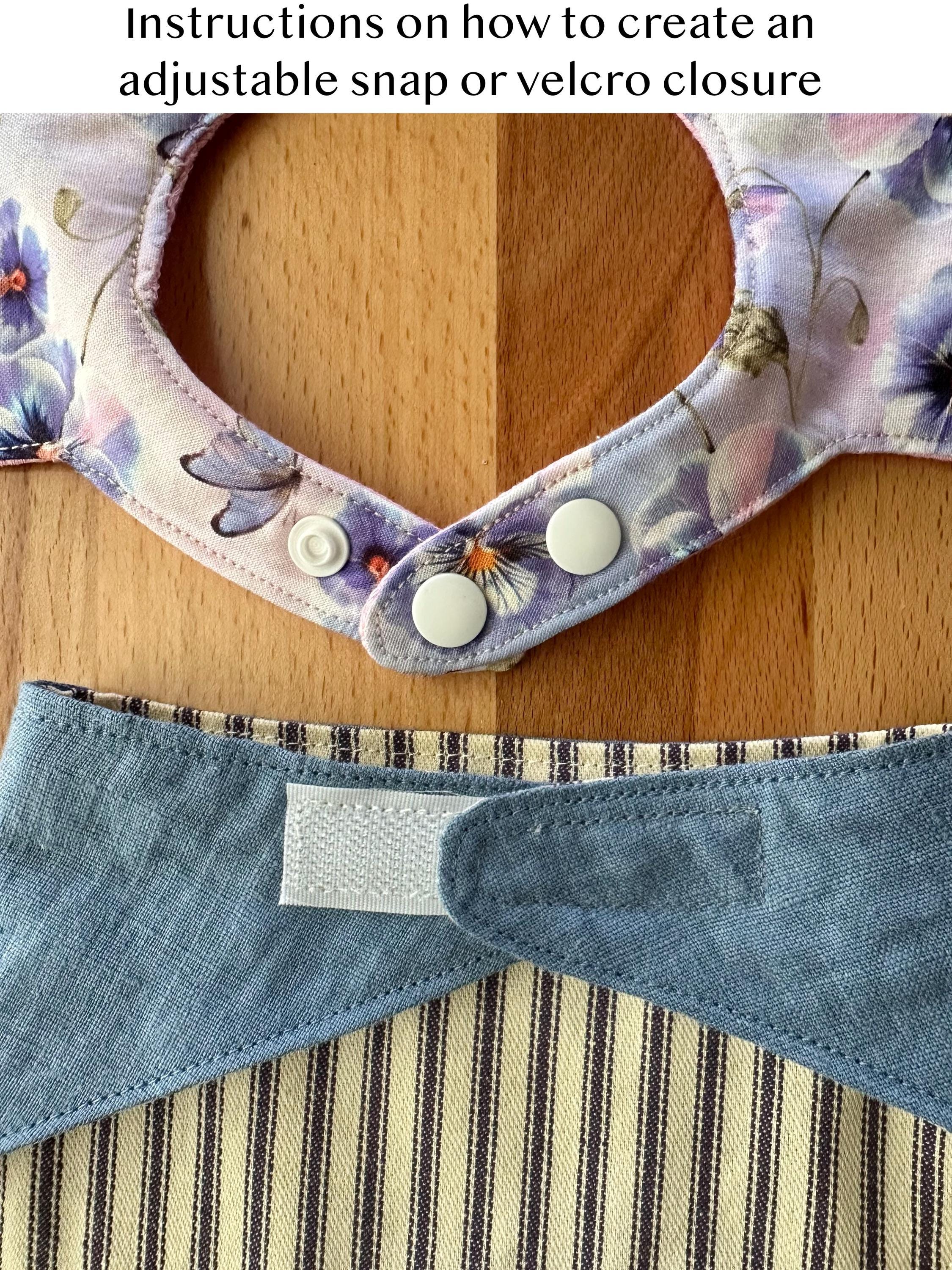 PDF Pattern for Scalloped Baby Bib and Bandana Bib, Step by Step Sewing ...