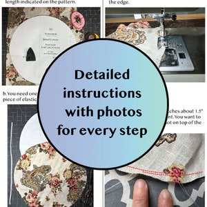 PDF Pattern for Elastic Bowl Covers | Sewing Pattern and Tutorial for ...