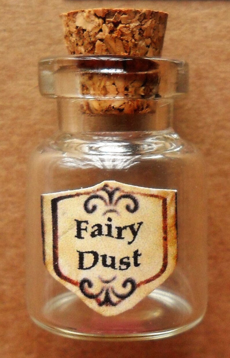 34 Fairy Dust peel back labels for very tiny bottles parchment | Etsy