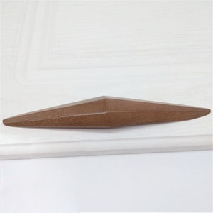 Diamond Solid Wood Pull Handle Kitchen Cabinet Pull Knobs - Etsy