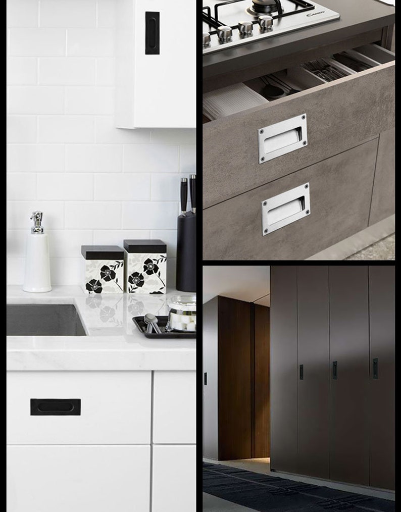 Invisible Drawer Kitchen Cabinet Wardrobe Pull Handle | Etsy