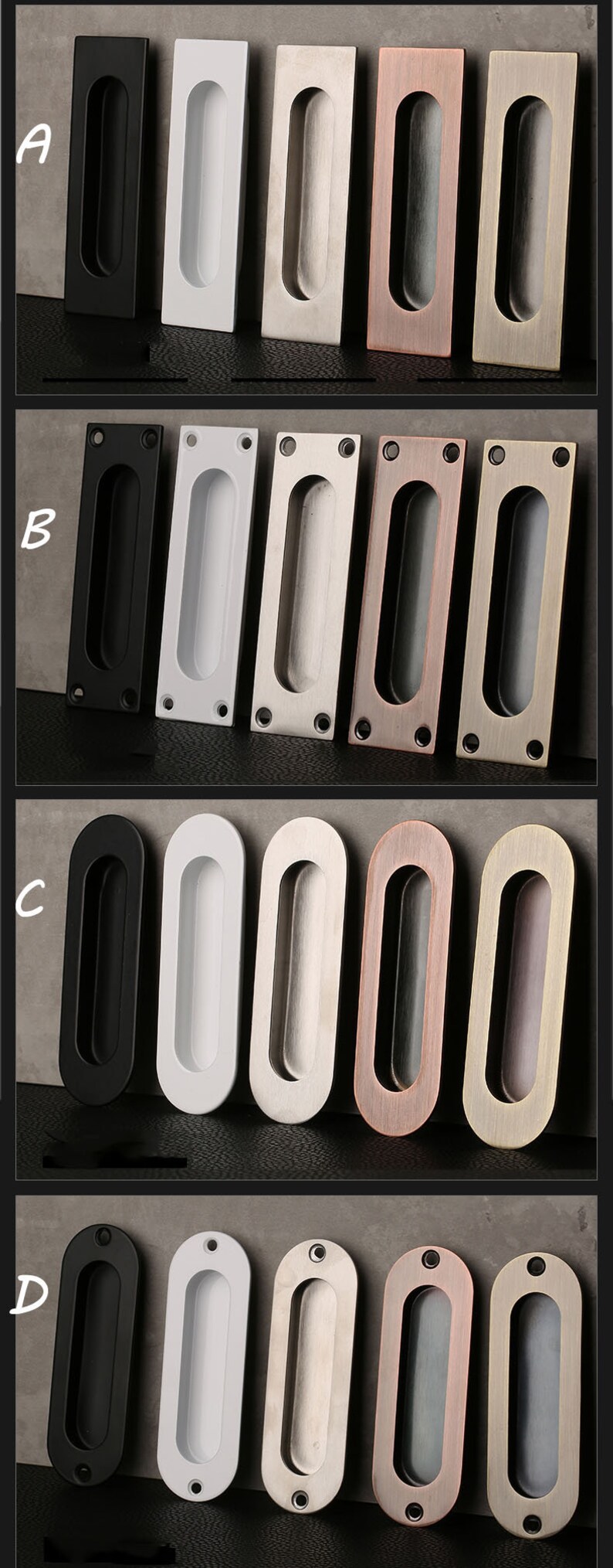 Invisible Drawer Kitchen Cabinet Wardrobe Pull Handle | Etsy