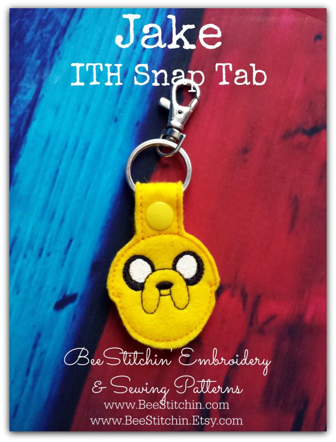 Jake ITH Snap Tab 4x4 Embroidery Design INSTANT DOWNLOAD - Etsy