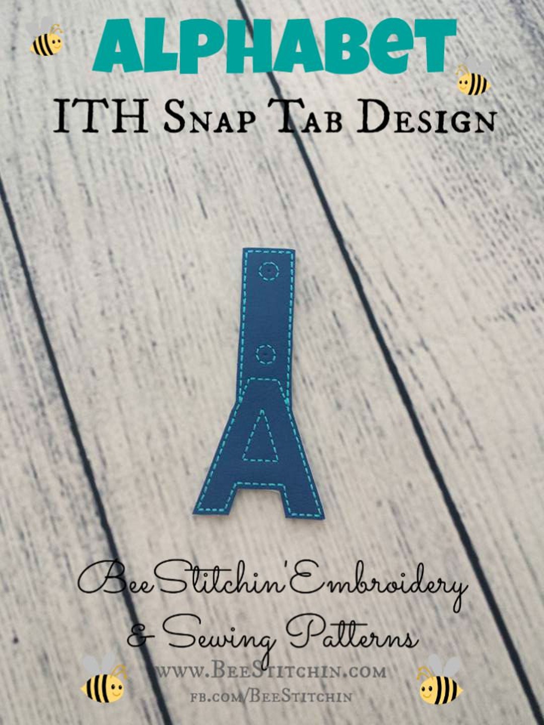 Alphabet Letter A ITH Snap Tab 4x4 Embroidery Design - Etsy
