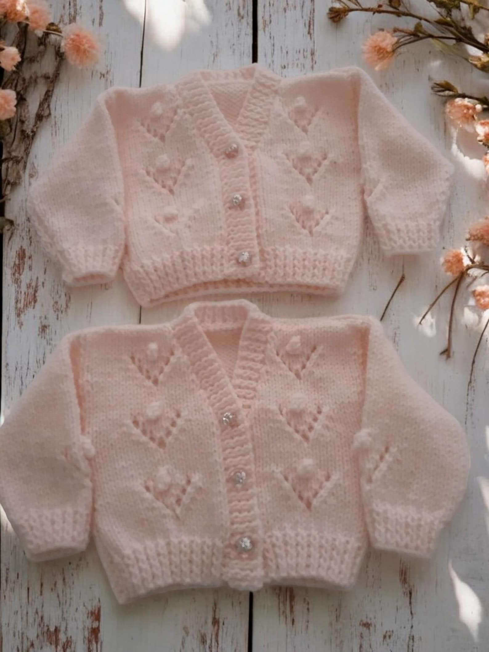 Hand Knitted Unisex Baby Cardigan – Cozy Sweater for Newborns and Kids ...
