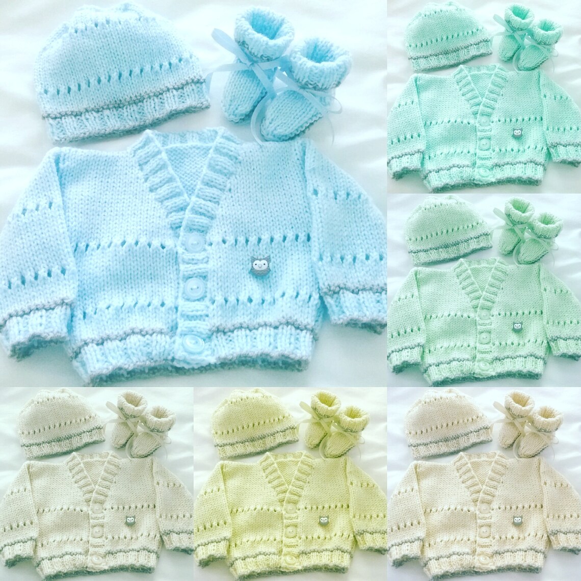 Baby Boys Knitted Outfit, Cute Boys Outfit, Baby Shower Gift, Gender ...