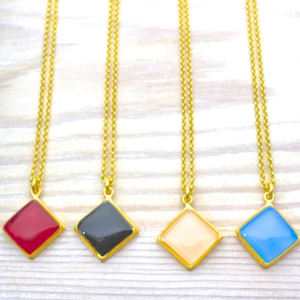 Rhombus Necklace - Etsy