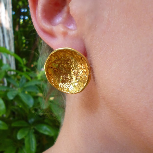 Big Round Earrings - Etsy
