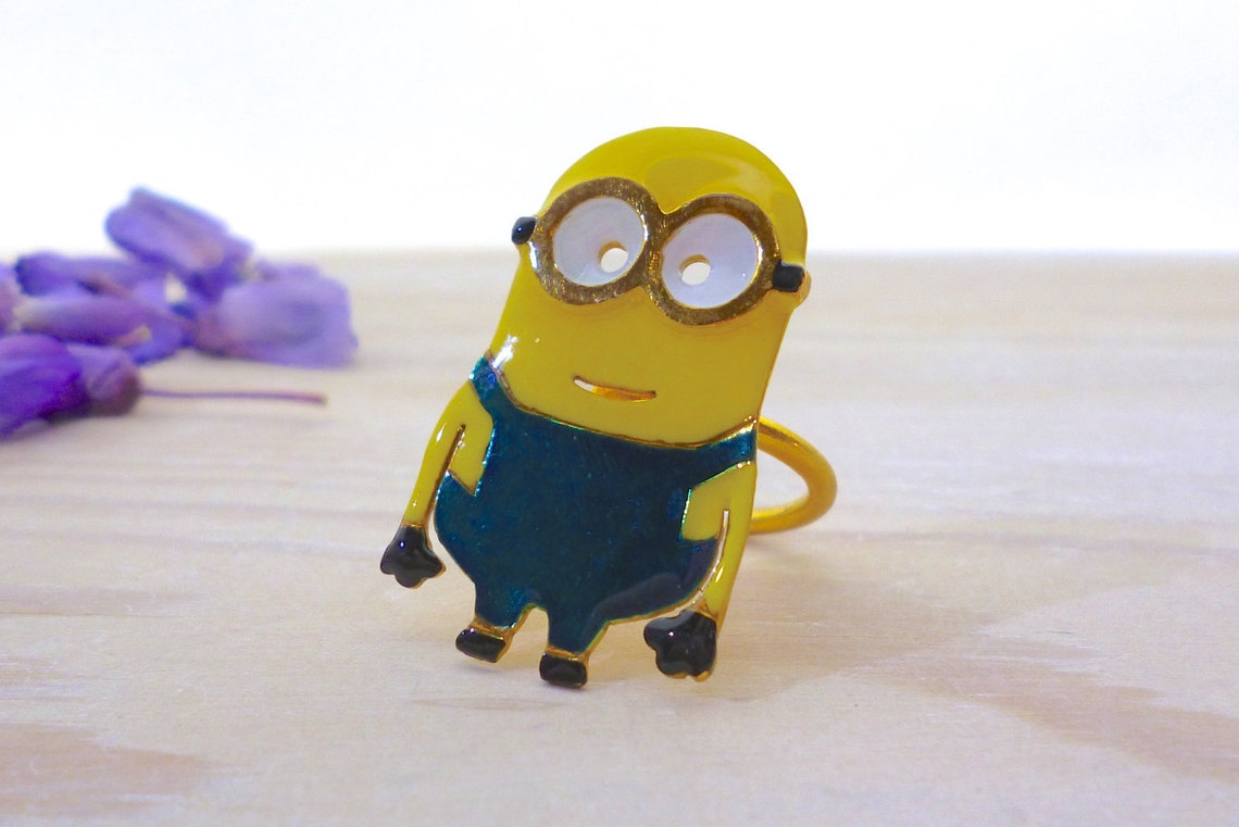 Minion Ring Christmas Gift for Her Minions Jewelry Fun | Etsy