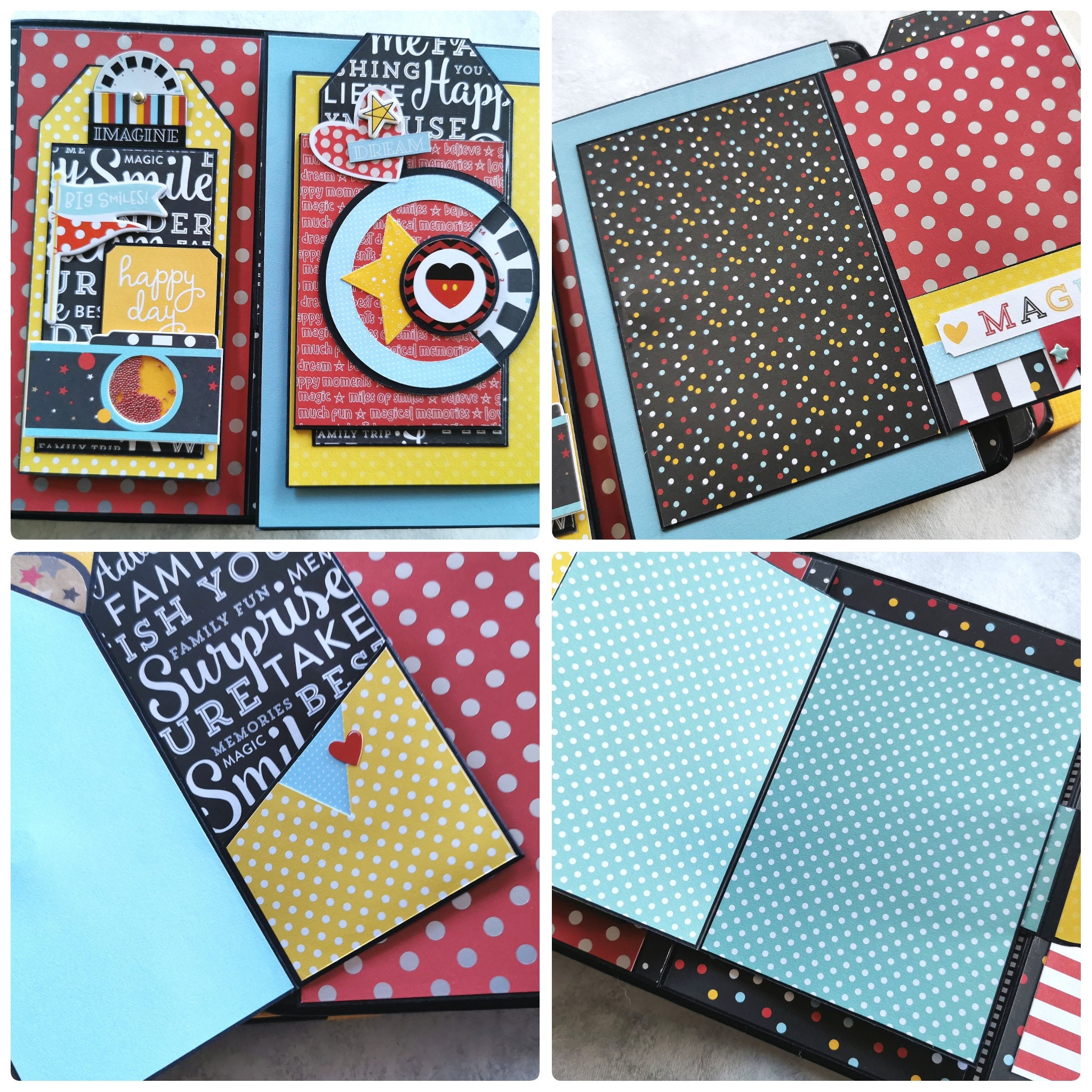 Scrapbook magic Adventure, Handmade Photo Album, Photo Book - Etsy