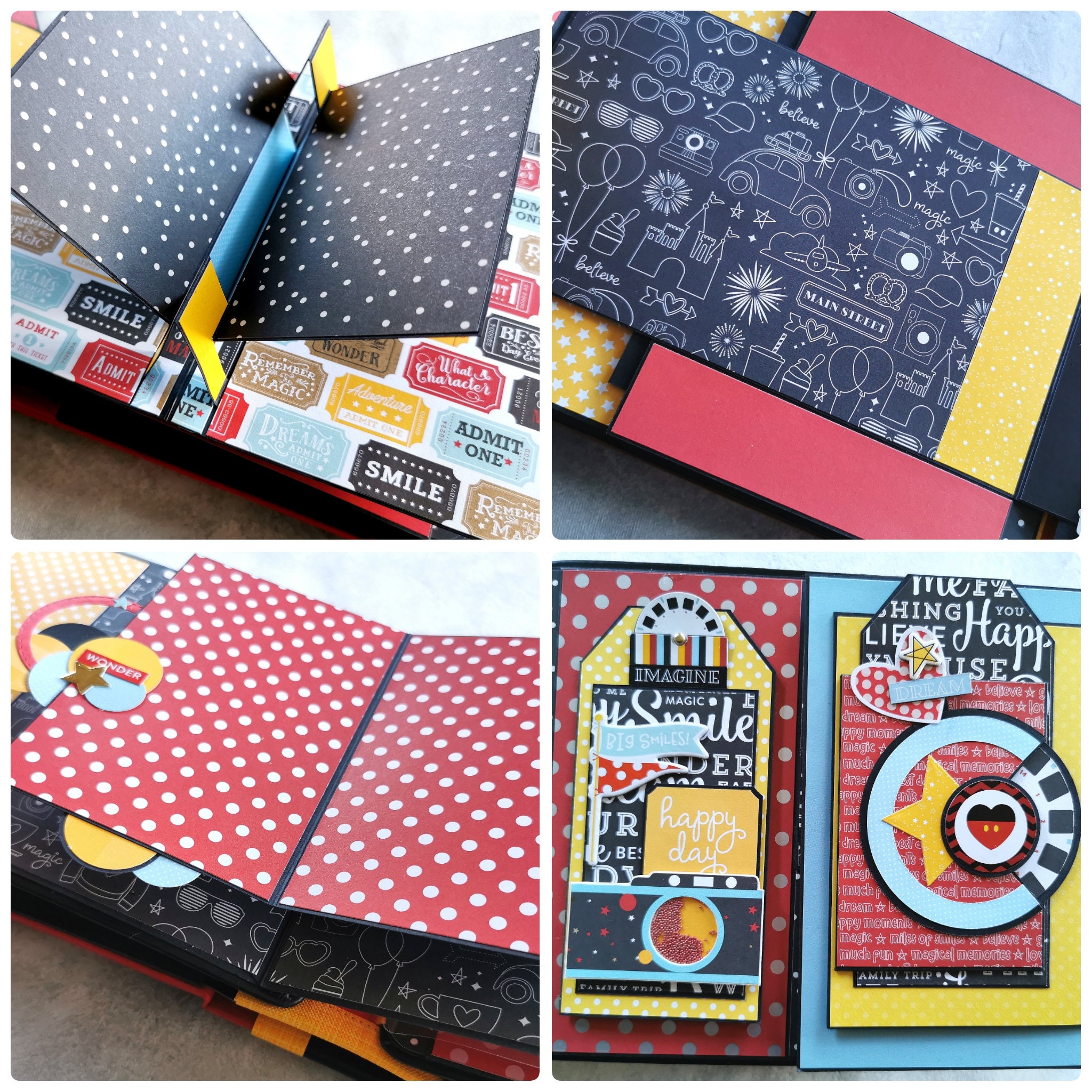 Scrapbook magic Adventure, Handmade Photo Album, Photo Book - Etsy