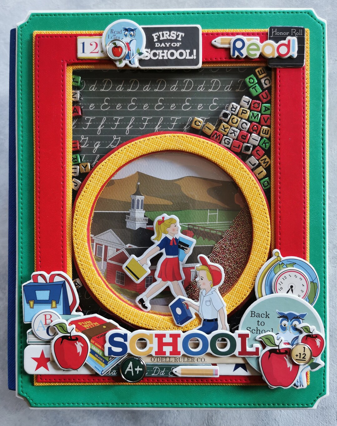 Scrapbook "school Days", Handmade Photo Album, Photo Book - Etsy
