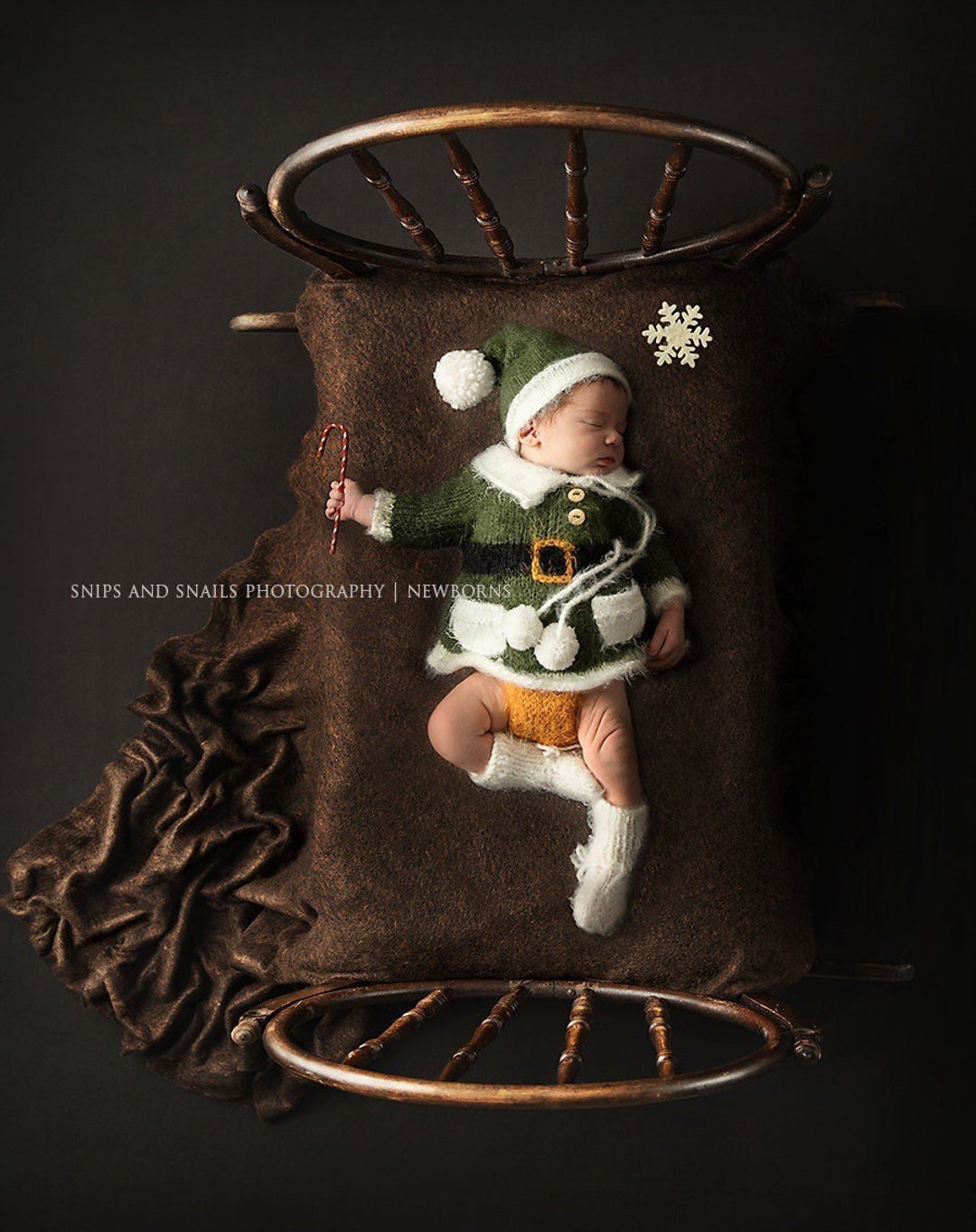 Patrón de traje de elfo para recién nacido: mono con falda, calcetines ...