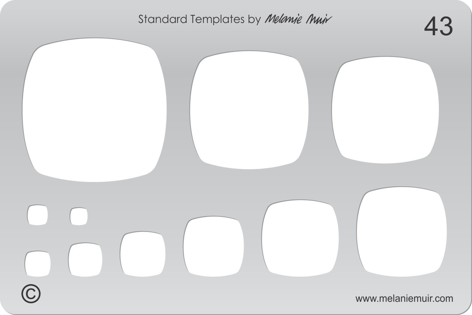 NEW: No 43 Clear Acrylic Template/stencil for Polymer/metal - Etsy UK