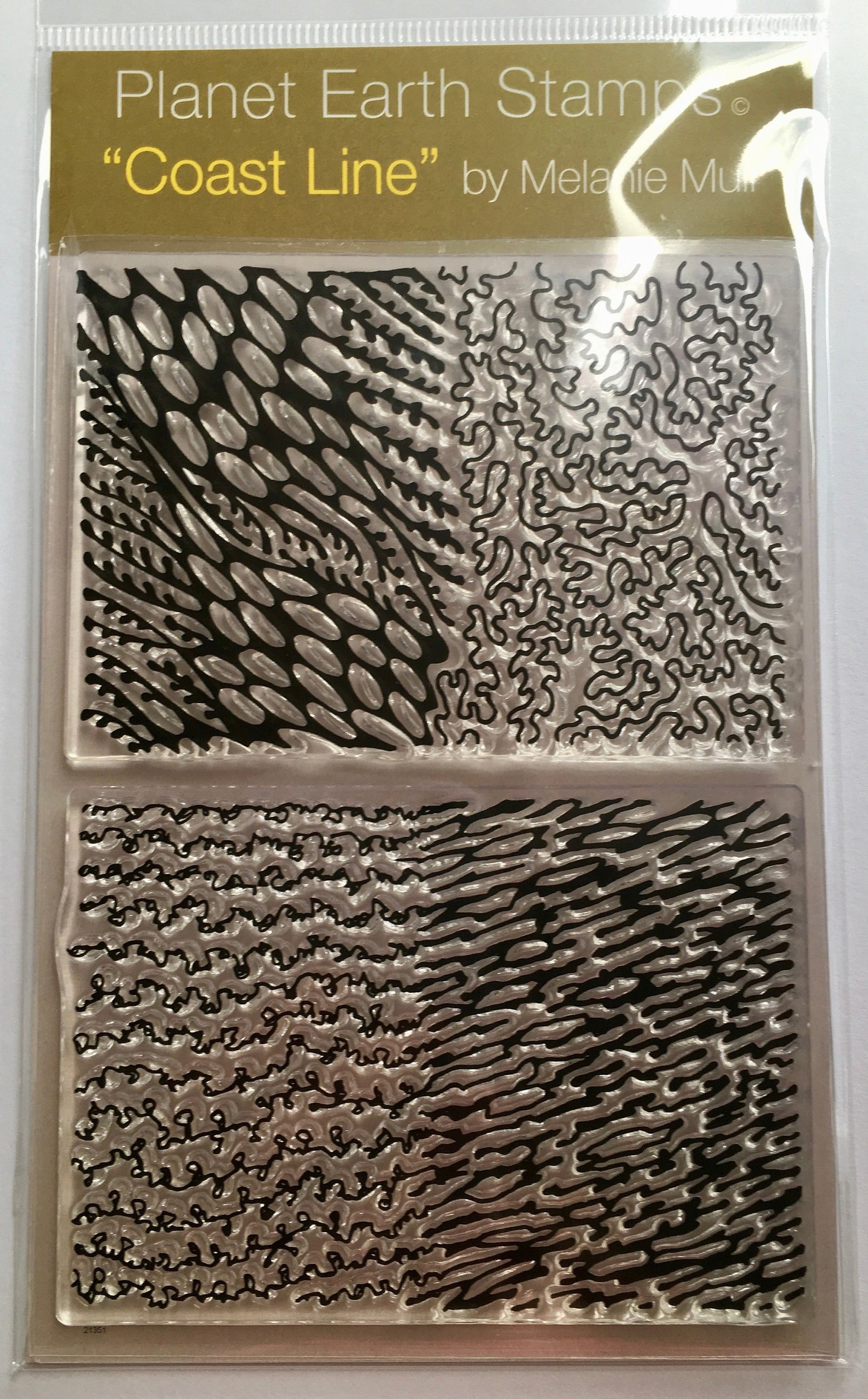 NEW Planet Earth Organic Texture Stamp/sheet 'COAST LINE' - Etsy