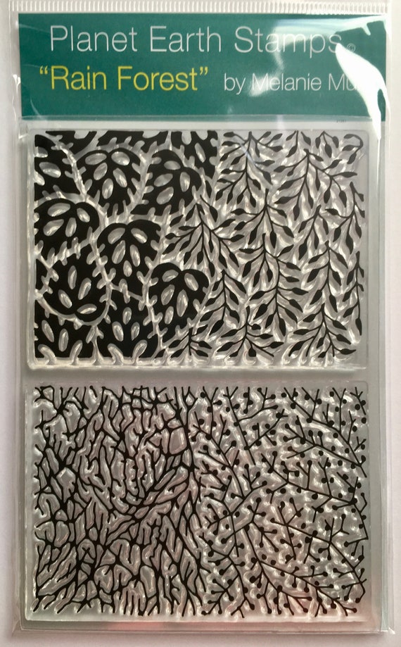 NEW Planet Earth Organic Texture Stamp/sheet 'RAIN - Etsy UK
