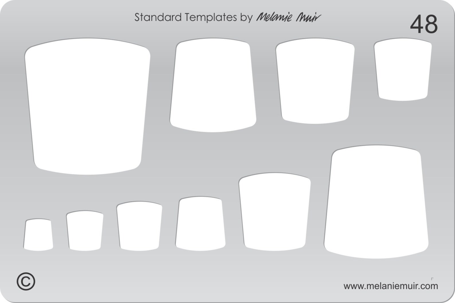 NEW: No 48 Clear Acrylic Template/stencil for Polymer/metal Clay ...