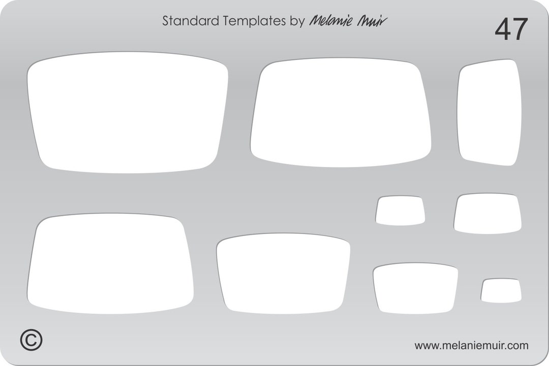 NEW: No 47 Clear Acrylic Template/stencil for Polymer/metal Clay ...