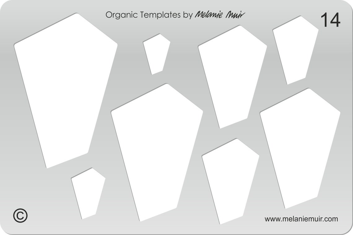 No 14 Clear Acrylic Template/stencil for Polymer/metal - Etsy