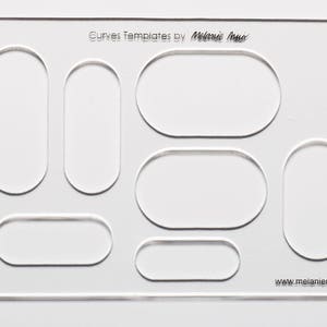 NEW: No 63 Clear Acrylic Template/stencil for Polymer/metal Clay ...