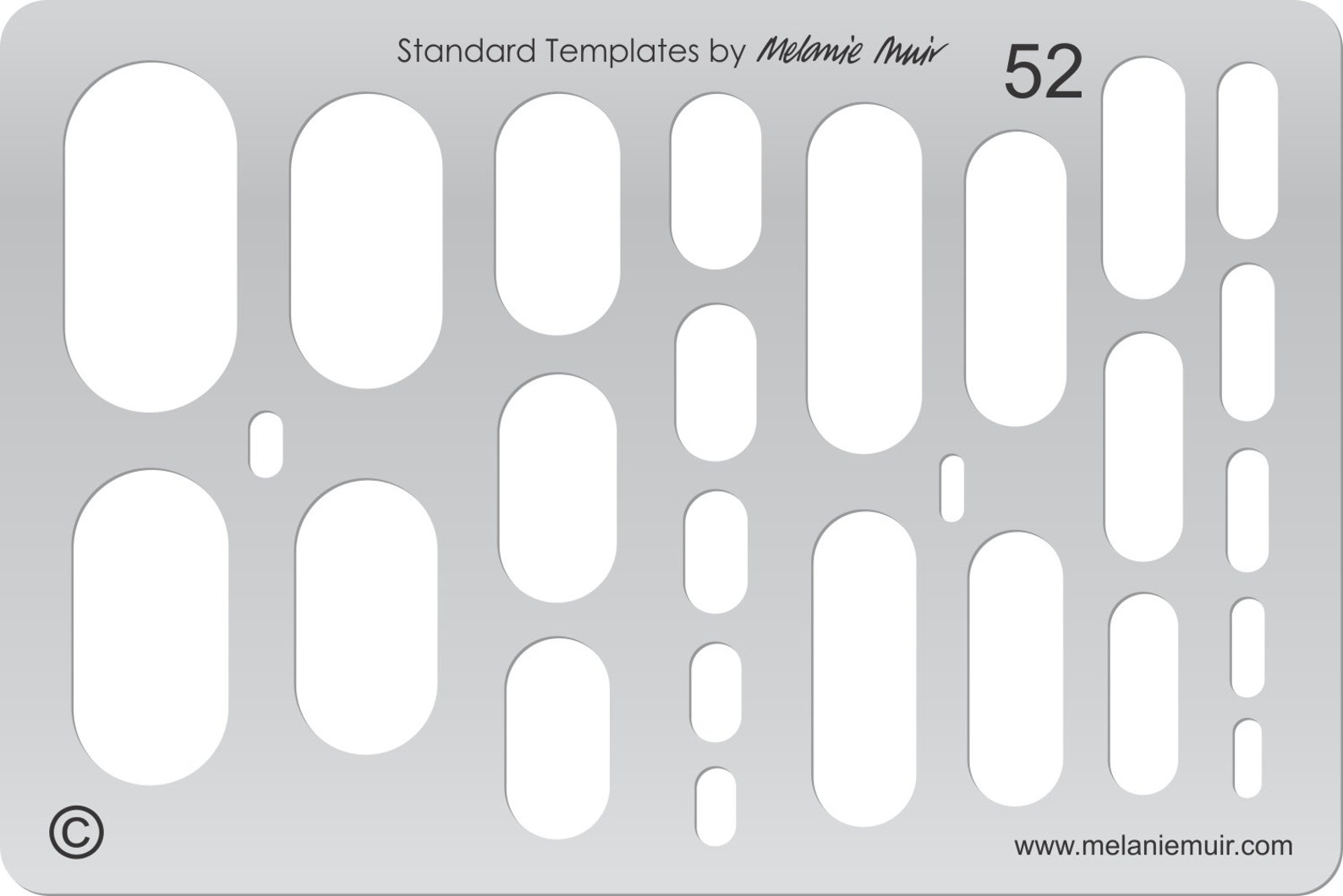 NEW: No 52 Clear Acrylic Template/stencil for Polymer/metal Clay ...
