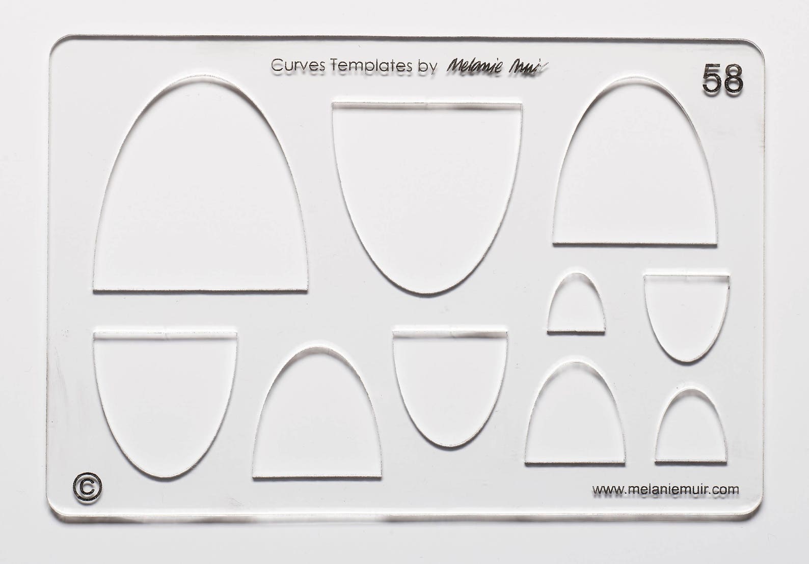 NEW: No 58 Clear Acrylic Template/Stencil for Polymer/Metal | Etsy