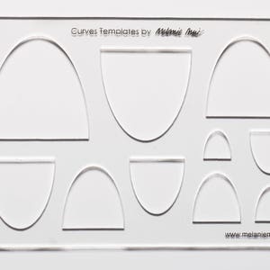 NEW: No 58 Clear Acrylic Template/stencil for Polymer/metal Clay ...