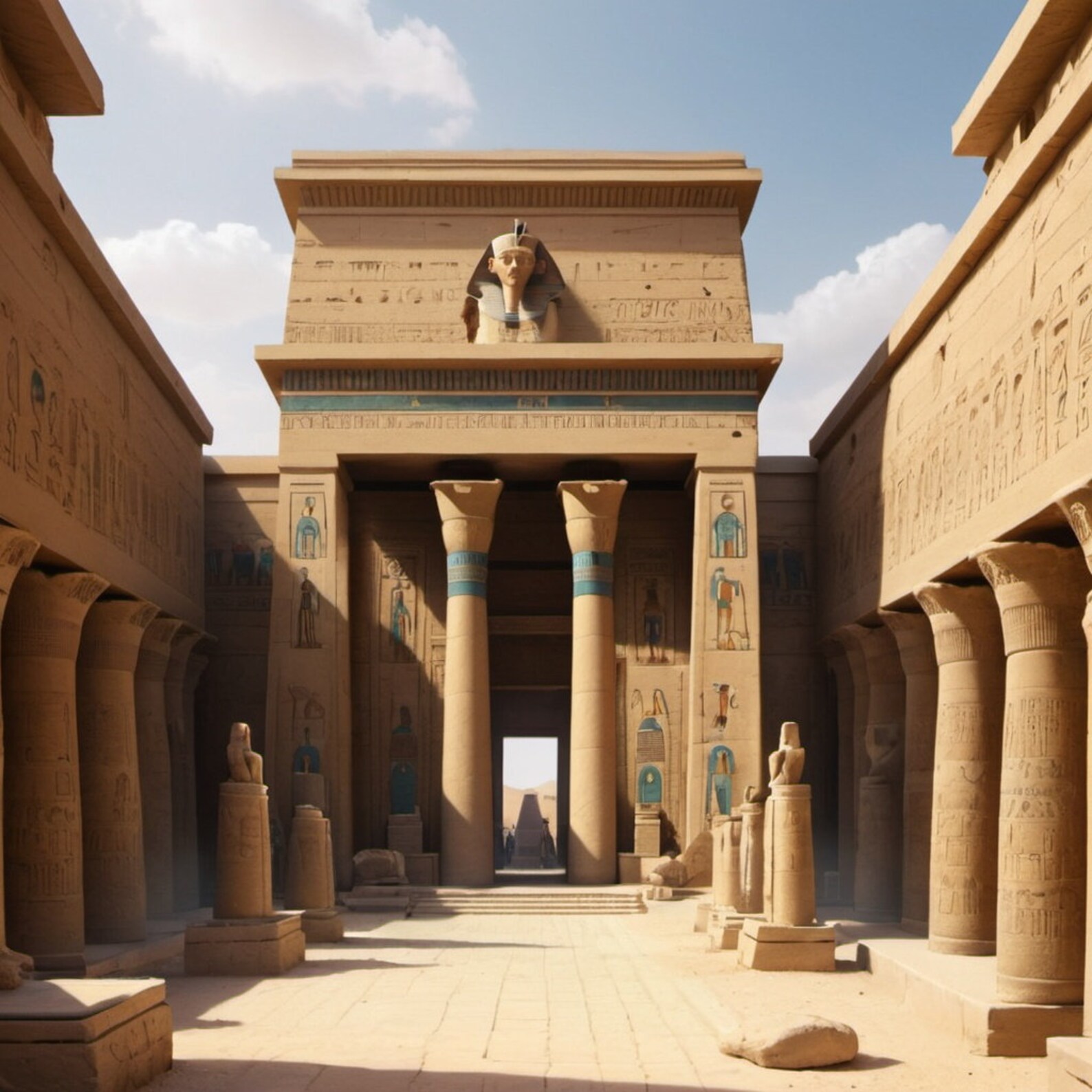 Egyptian Palace With Temples Astral Portal Realm - Etsy