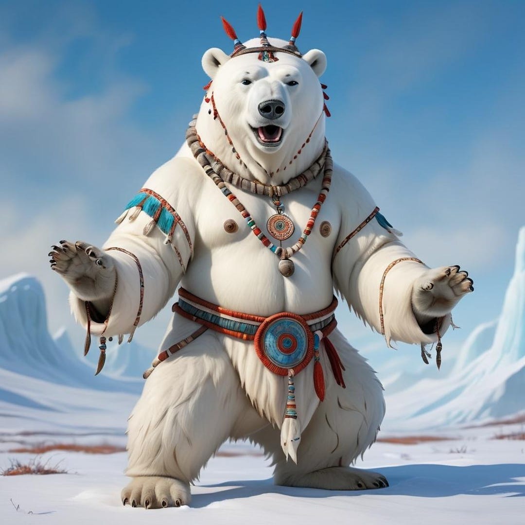 Artic Polar Bear Shaman Spirit - Etsy