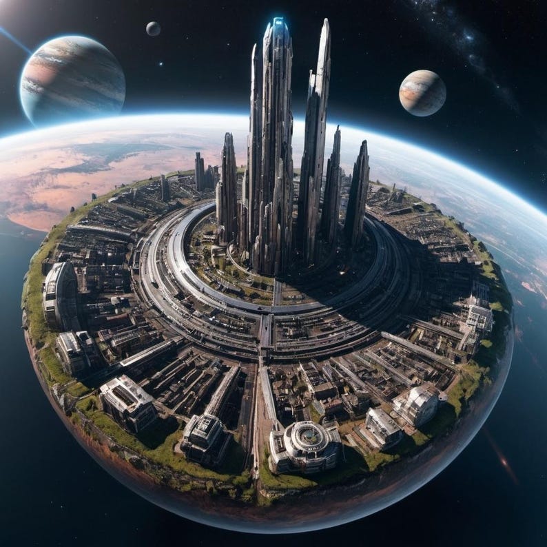 City in the Andromeda Galaxy Portal Realm - Etsy