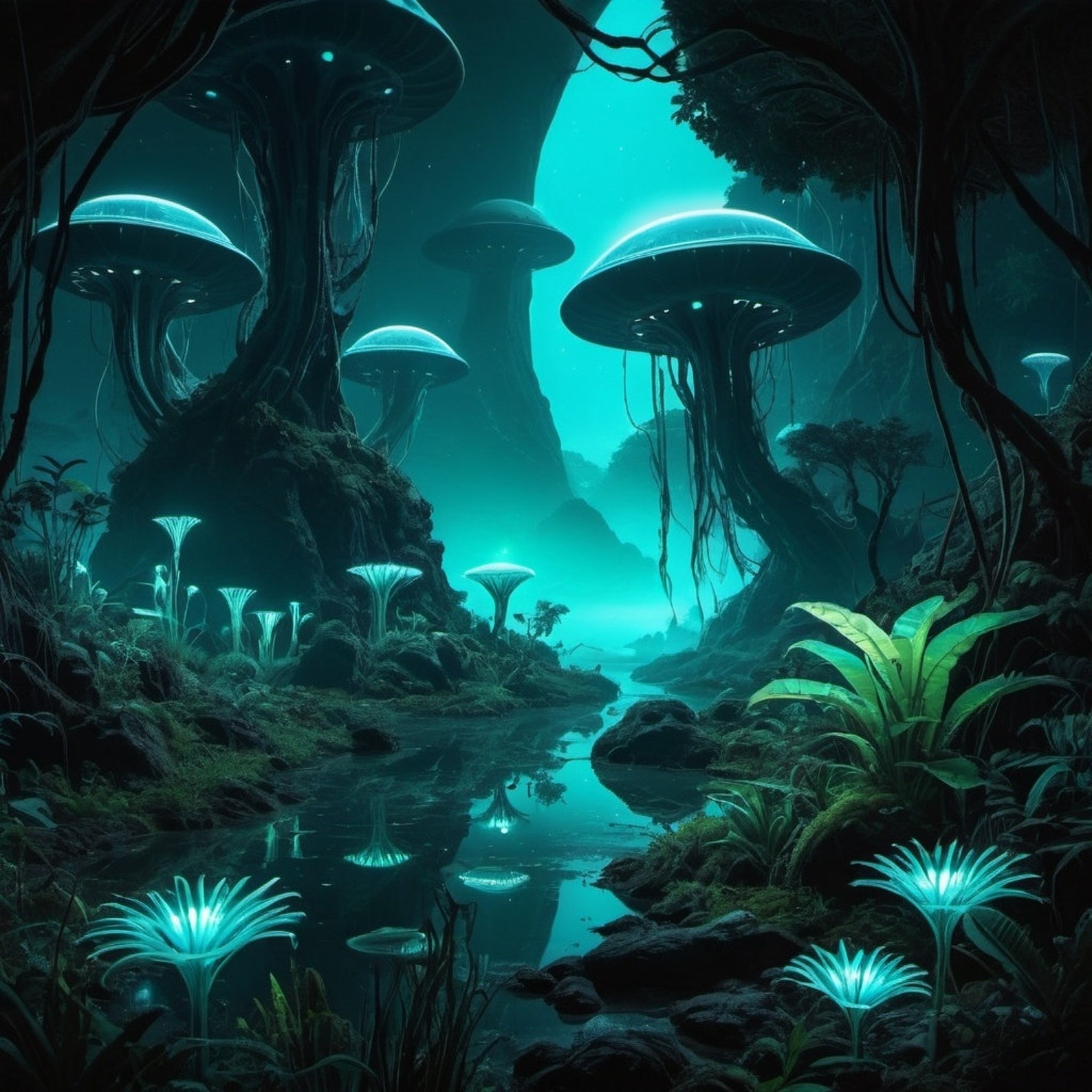 Alien Forest Astral Realm Portal - Etsy