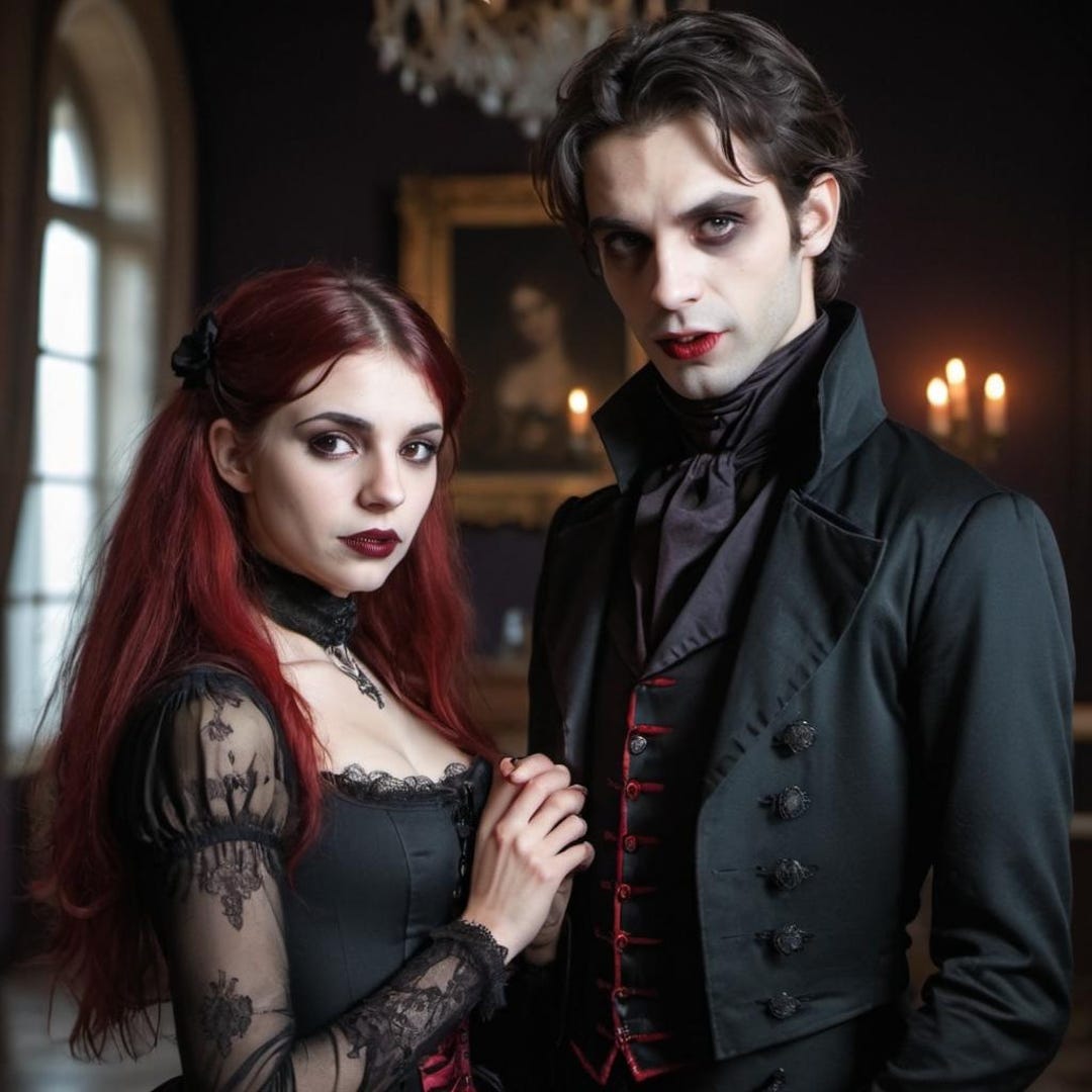 French Vampire Male, Female, Siblings Spirit NON Sexual - Etsy