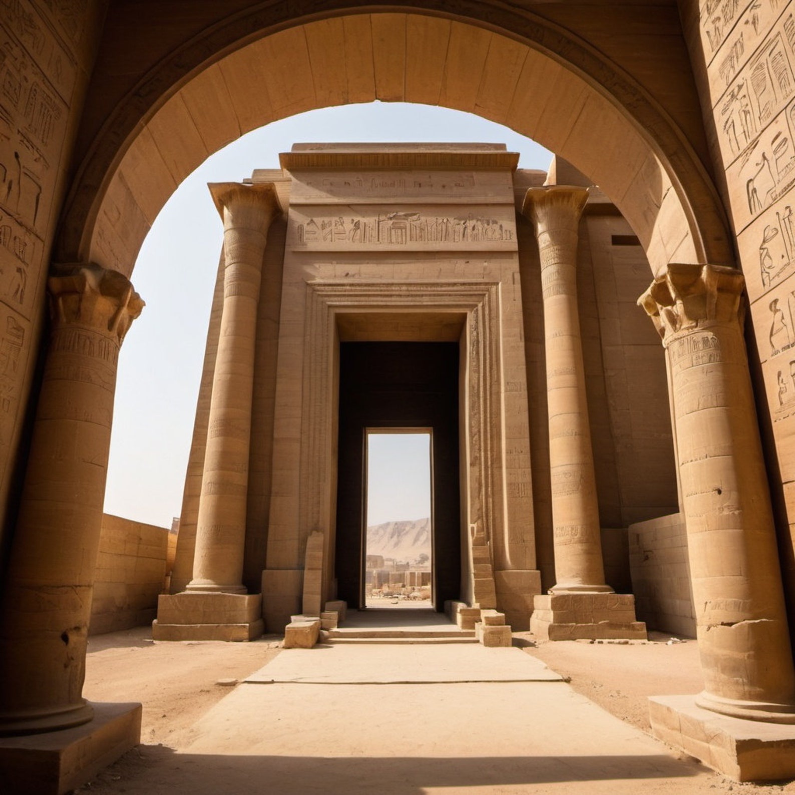 Egyptian Palace With Temples Astral Portal Realm - Etsy