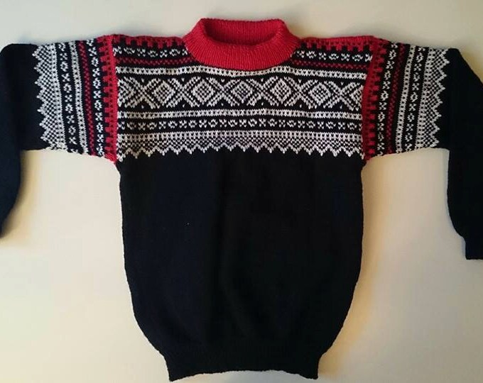 Norwegian Hand Knitted Marius Jumper - Dale of Norway Wool - Etsy