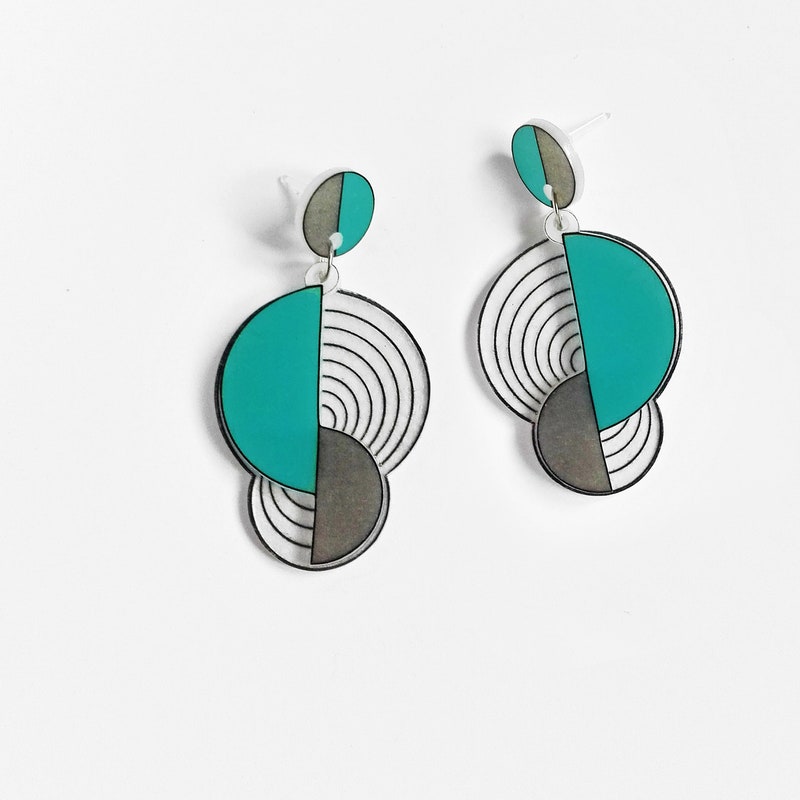 Modern Earrings - Etsy