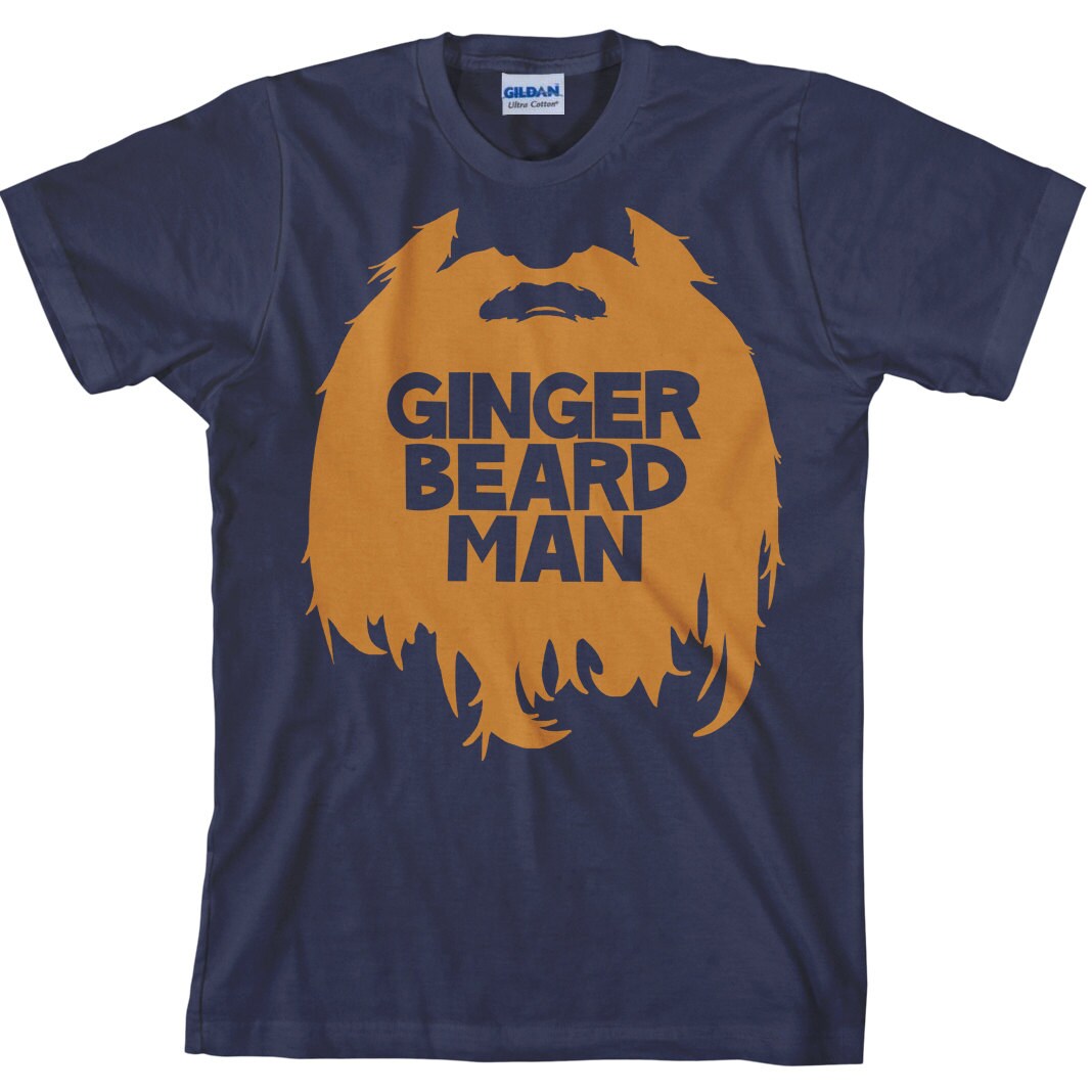 Funny Men's Beard T Shirt Ginger Beard Man Tee for - Etsy