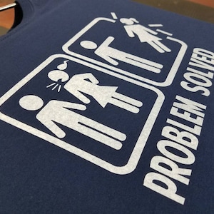 Funny Divorce T Shirt - Problem Solved Tshirt for Men - Breakup Tee ...